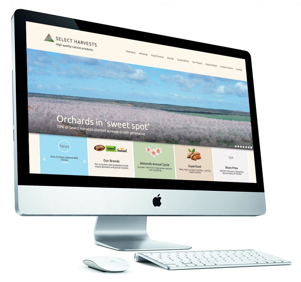 LP - Select Harvests Website | Manifestoworks - Melbourne Graphic ...